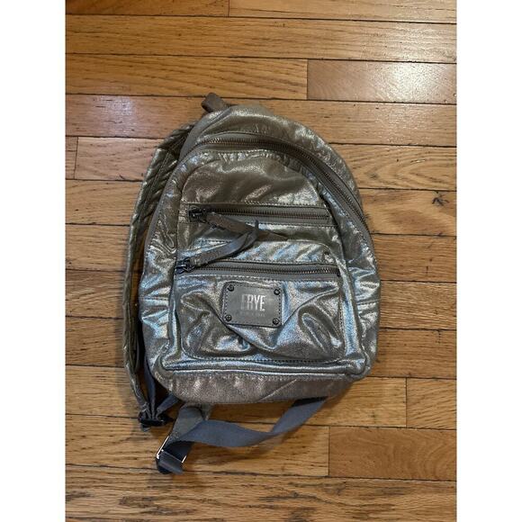 Frye | Bags | Frye Ivy Gold Metallic Mini Backpack | Poshmark